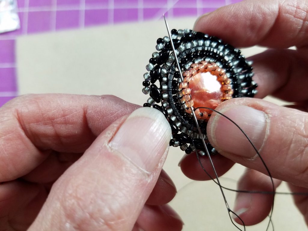 Sunburst Component Part 3 ~ Brick Stitch on a Frame – The Alluring Bead ...