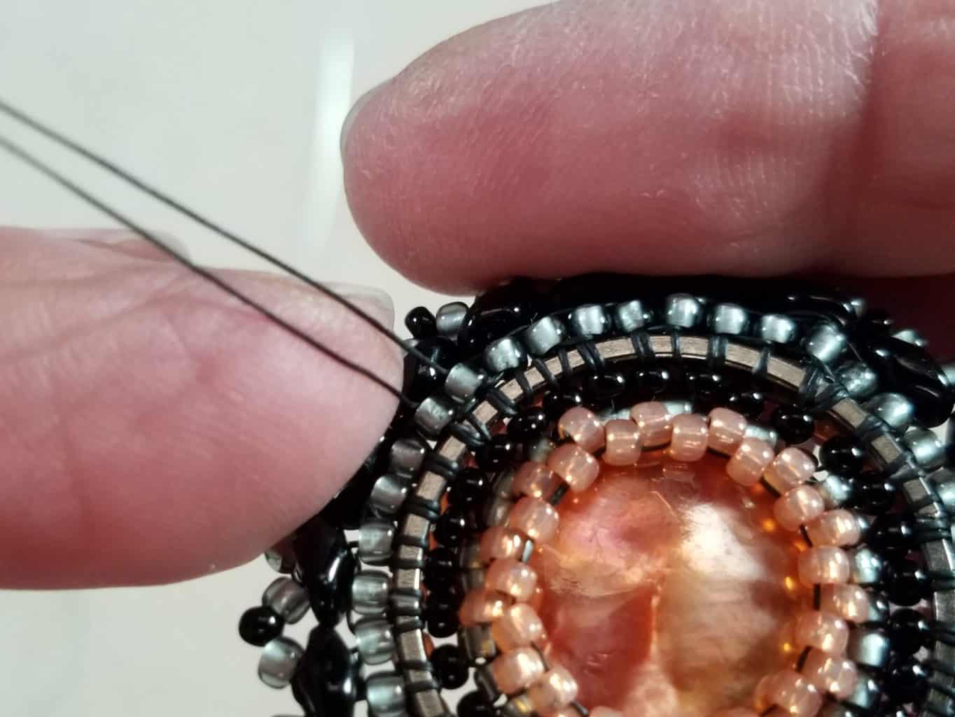 Sunburst Component Part 3 ~ Brick Stitch on a Frame – The Alluring Bead ...