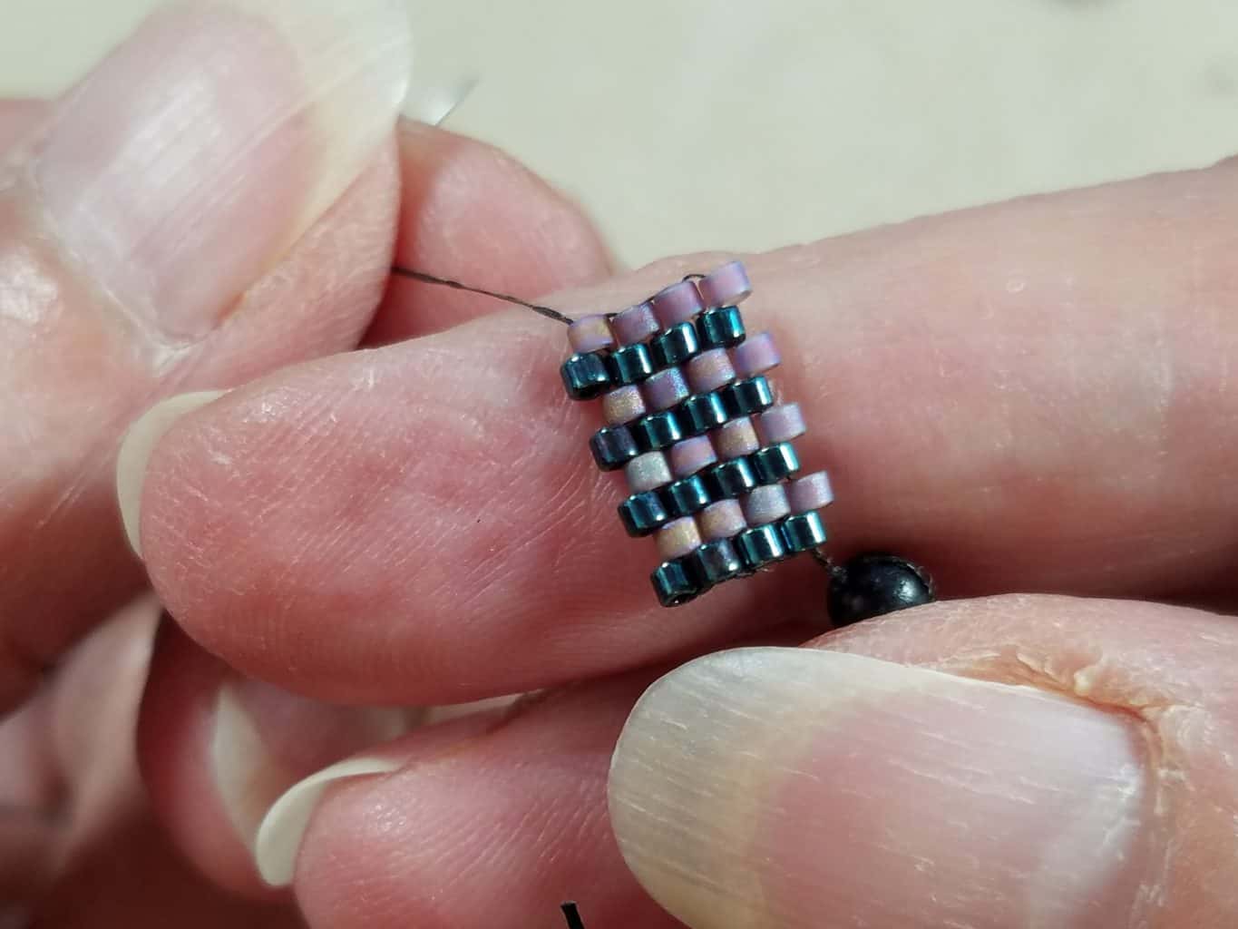 Bead Weaving 101 – Adding a Stop Bead – The Alluring Bead Boutique