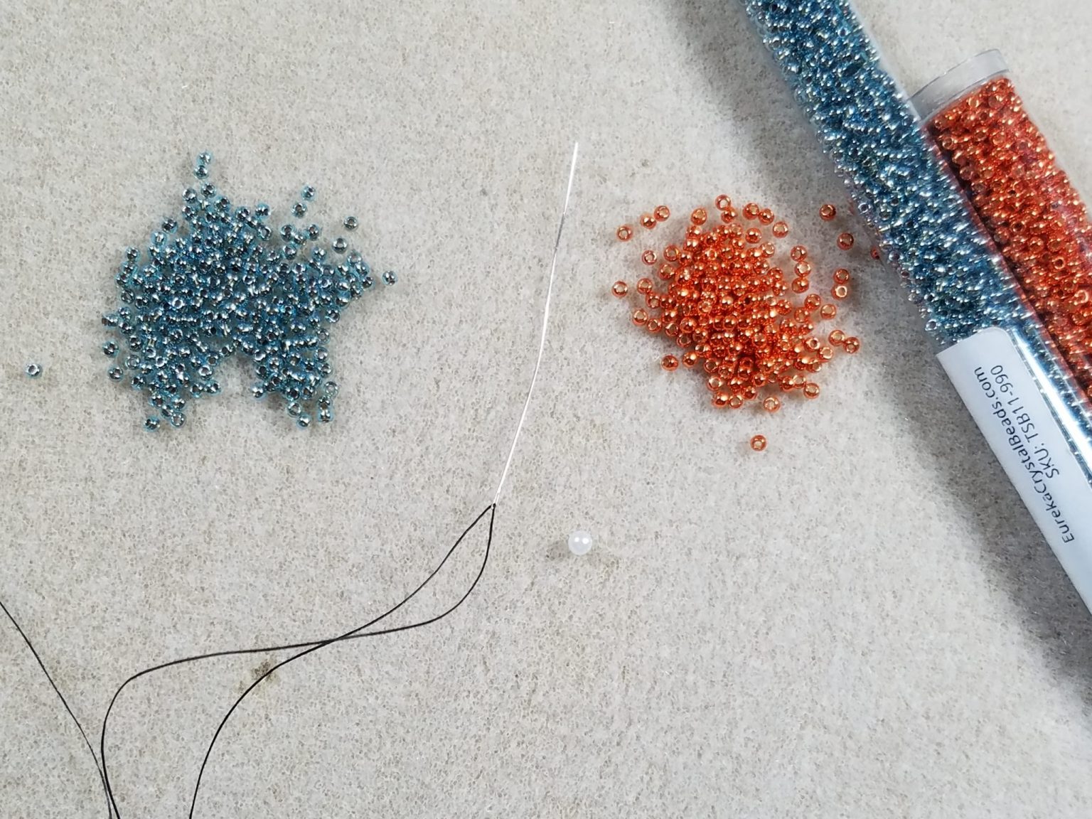Bead Weaving 101 – Circular Flat Netting Stitch – The Alluring Bead ...
