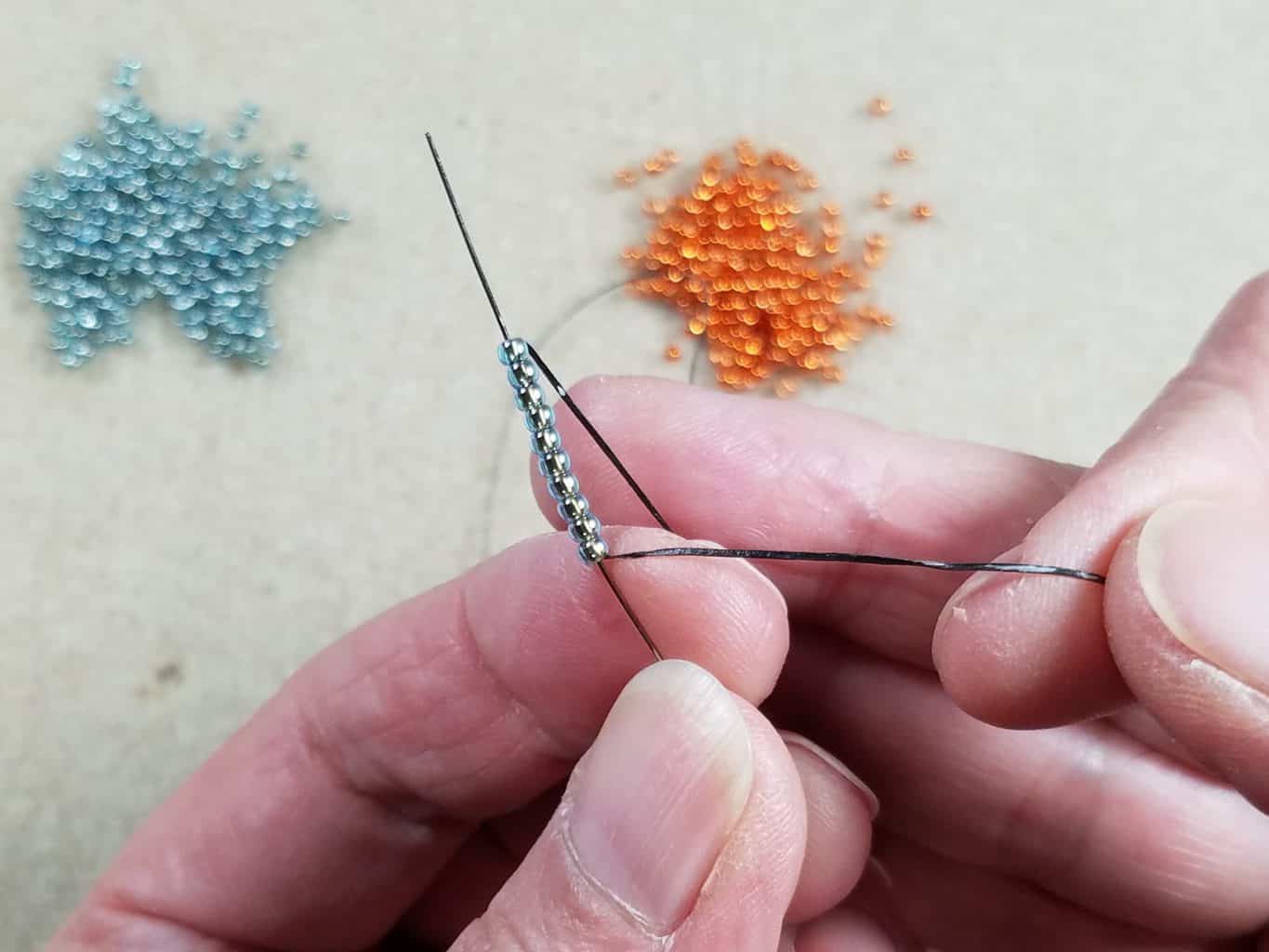 Bead Weaving 101 – Circular Flat Netting Stitch – The Alluring Bead ...