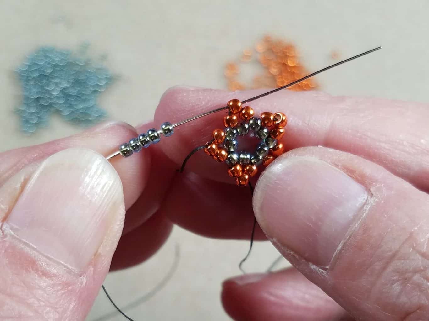 Bead Weaving 101 – Circular Flat Netting Stitch – The Alluring Bead ...