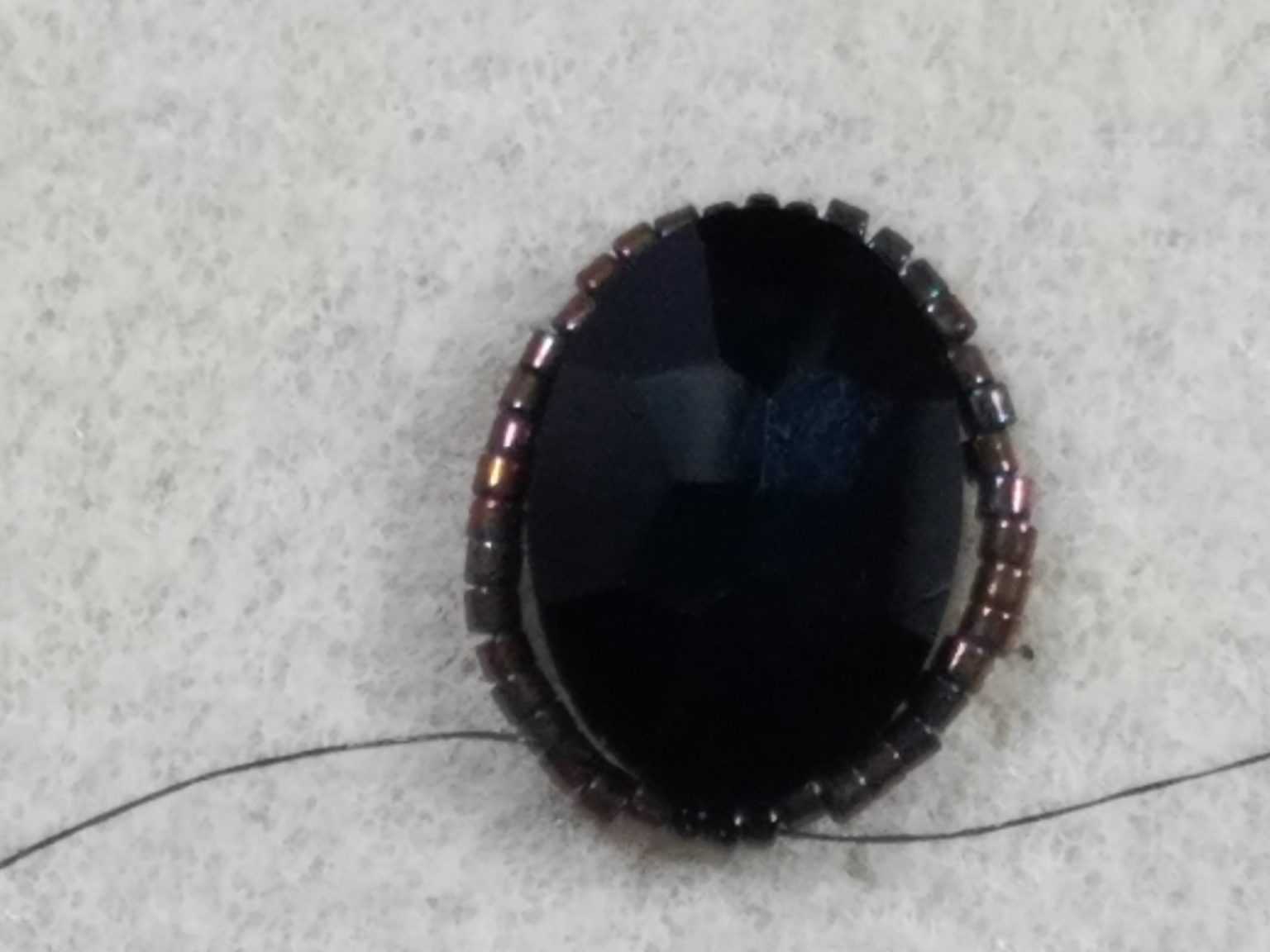 Bead Weaving 101 – Advanced Peyote – Oval Bezels – The Alluring Bead ...