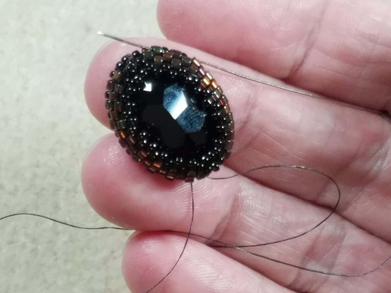 Bead Weaving 101 – Advanced Peyote – Oval Bezels – The Alluring Bead ...