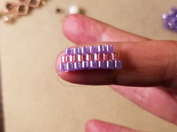 Bead Weaving 101 – Increasing Flat Brick Stitch for Even Rows – The Alluring Bead Boutique