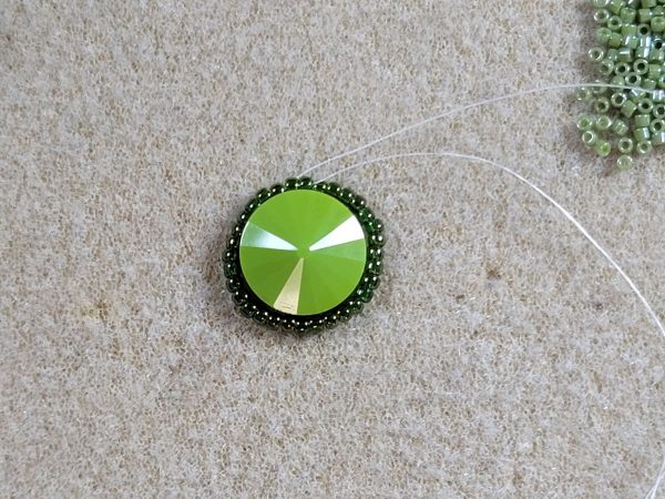 Creative Shapes with Peyote Stitch – Peyote Bezel for Marquis Component ...