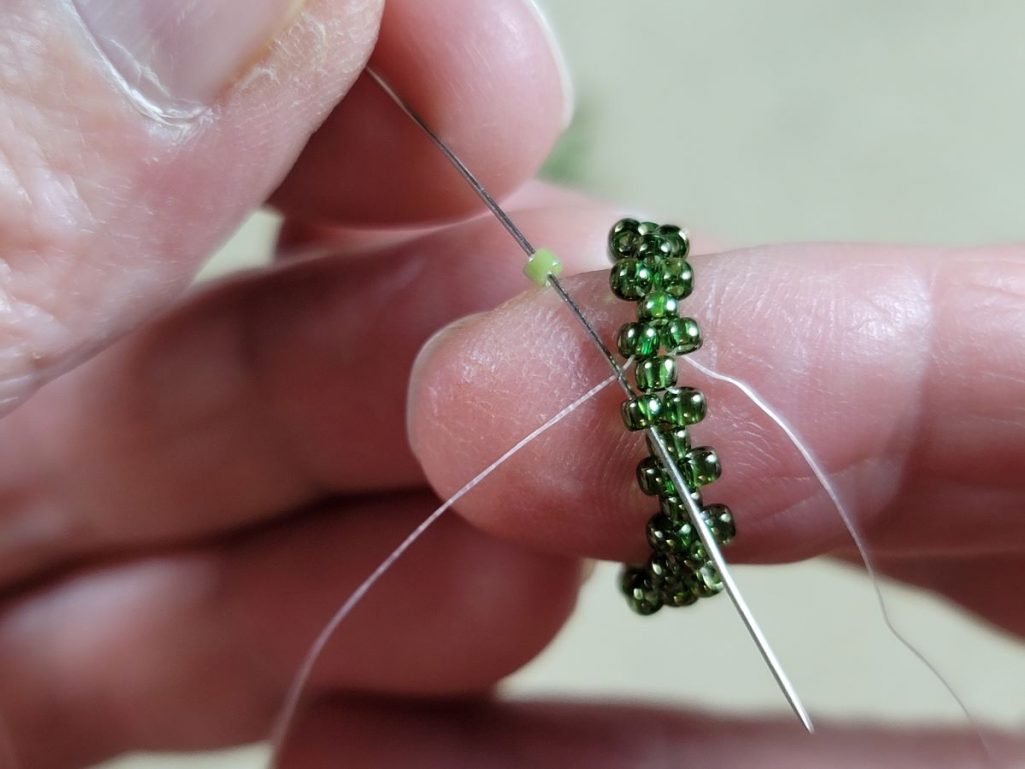 Creative Shapes with Peyote Stitch – Peyote Bezel for Marquis Component ...