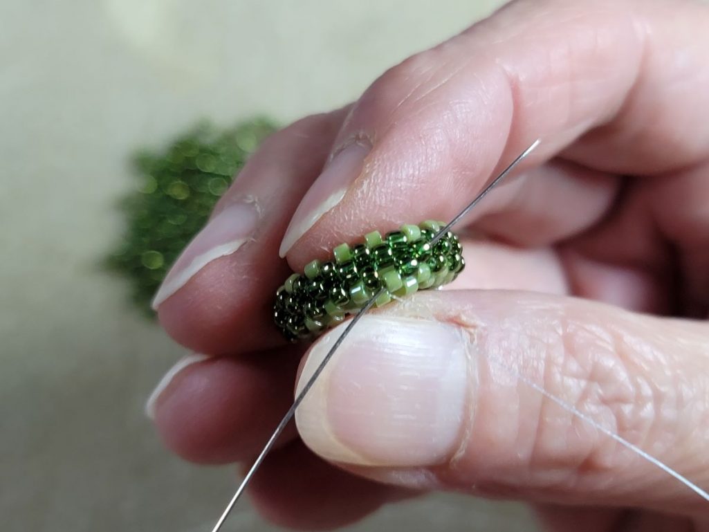 Creative Shapes with Peyote Stitch – Peyote Bezel for Marquis Component ...